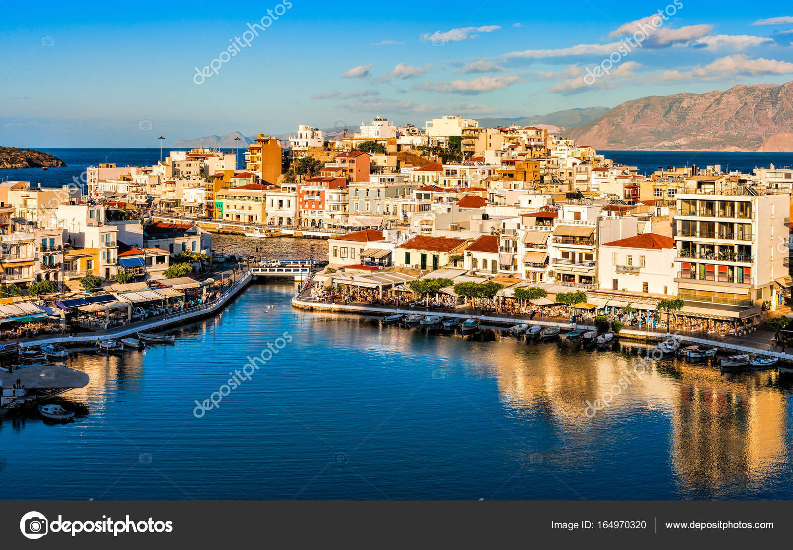 Agios Nikolaos, Crete, Greece. — Stock Photo © photoff #164970320