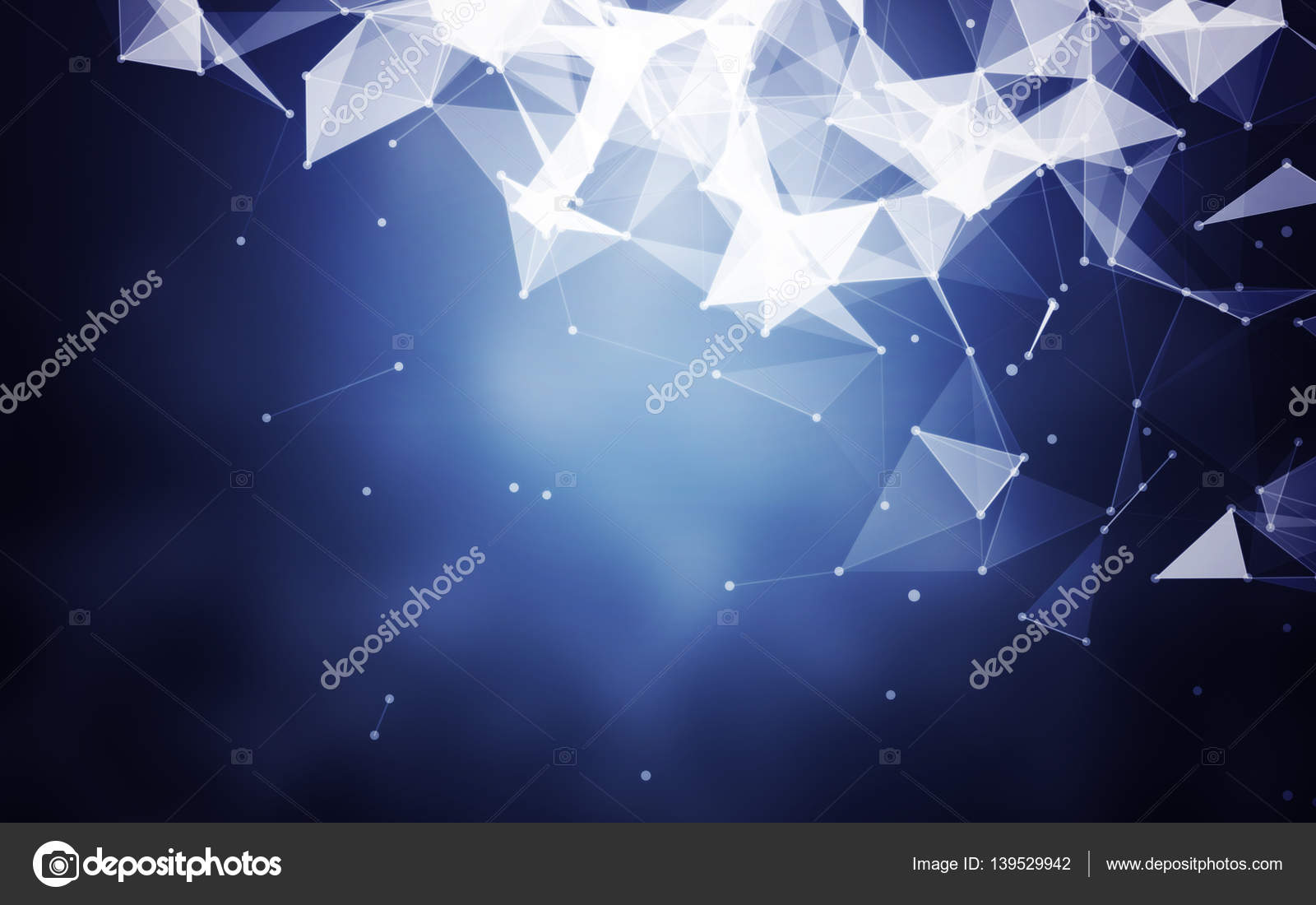 Data visualization in form of polygonal shapes — Stock Photo ...