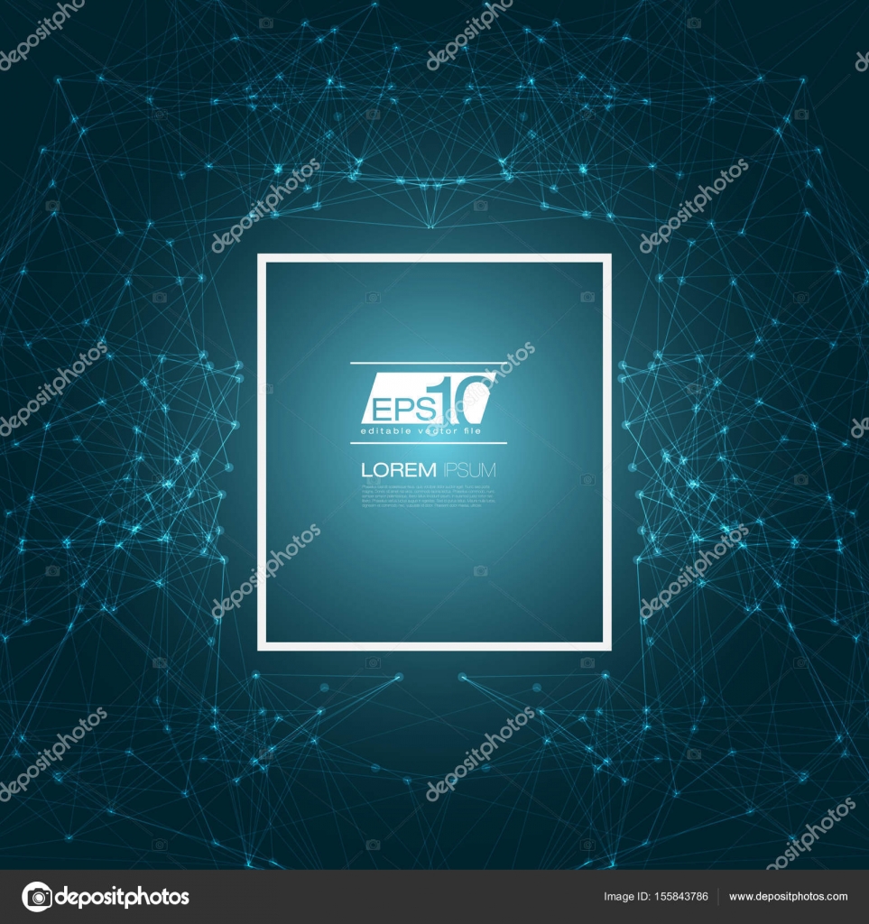 Blue Abstract Network Mesh Background Stock Vector Image by ©hunthomas ...