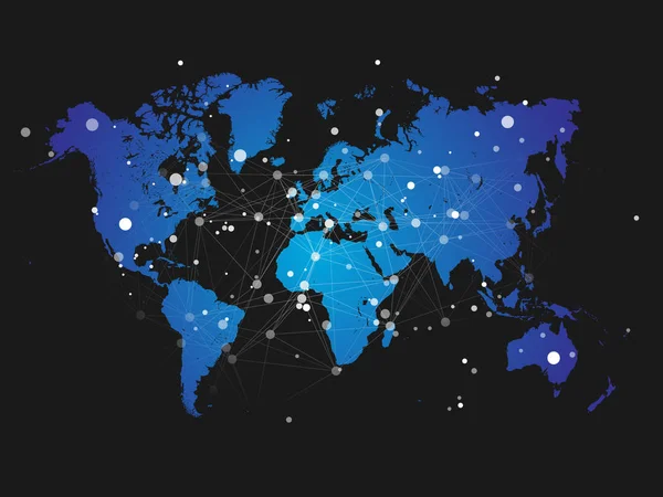 World map connect Vector Art Stock Images | Depositphotos