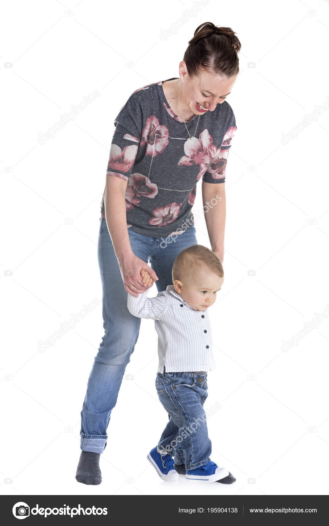 Human Baby Front White Background Stock Photo by ©cynoclub 195904138