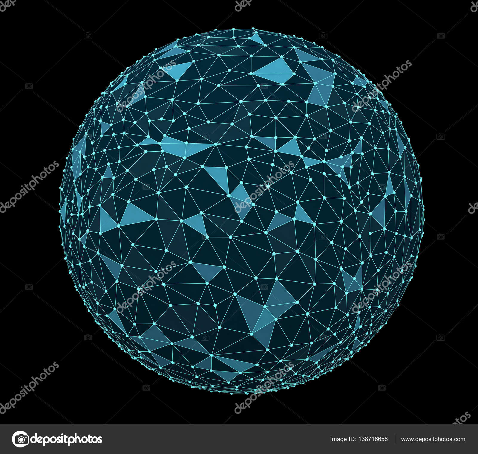 Blue digital world on black. Image with clipping path — Stock Photo ...