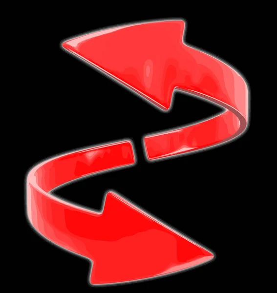 Two arrows. Image with clipping path Stock Vector Image by ©panama555 ...