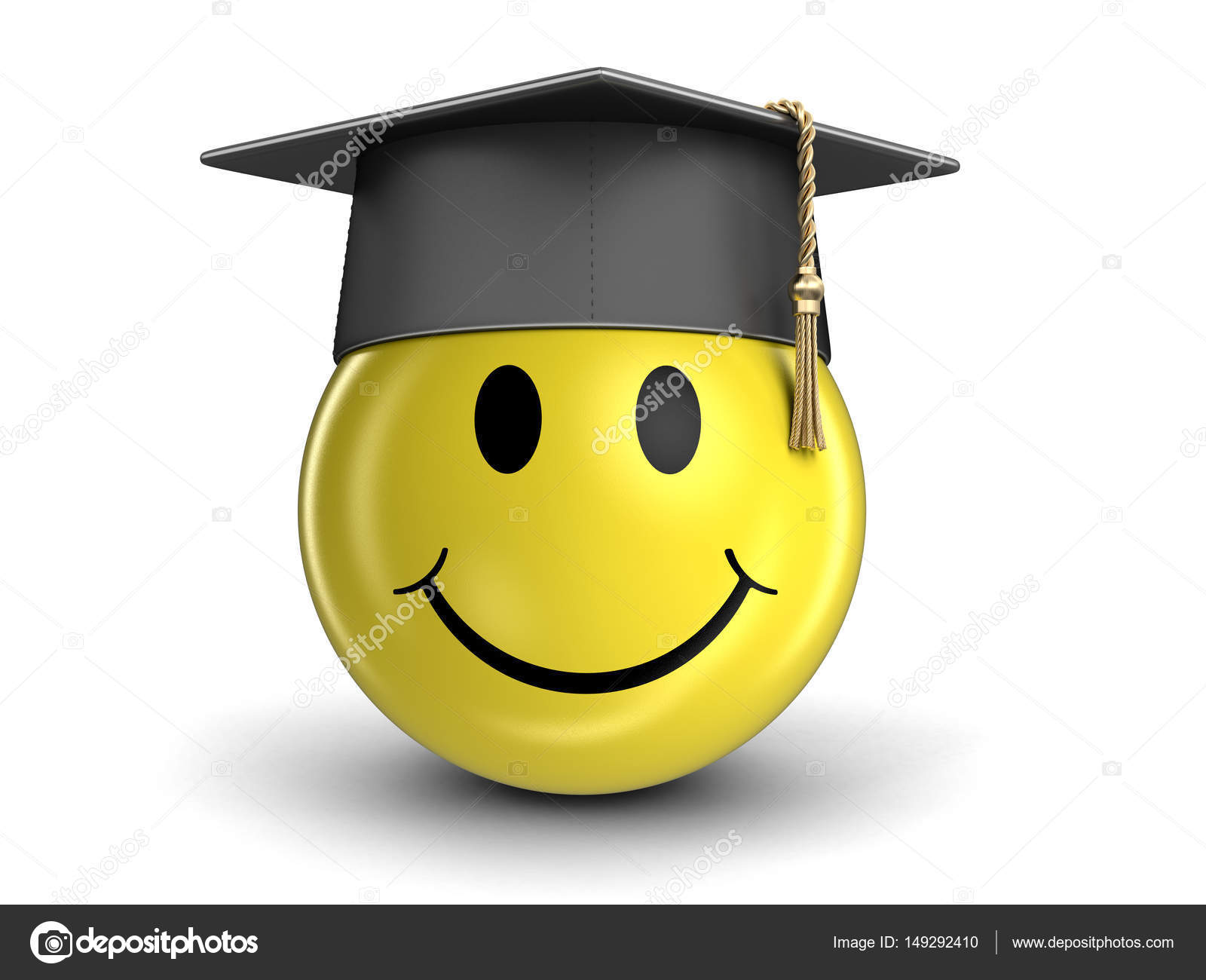 Graduation Smiley Face