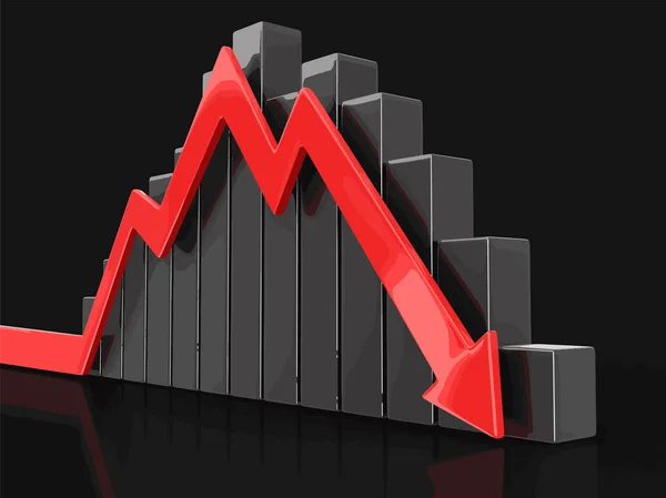 3d Diagram with arrow. Image with clipping path. Stock Vector Image by ...