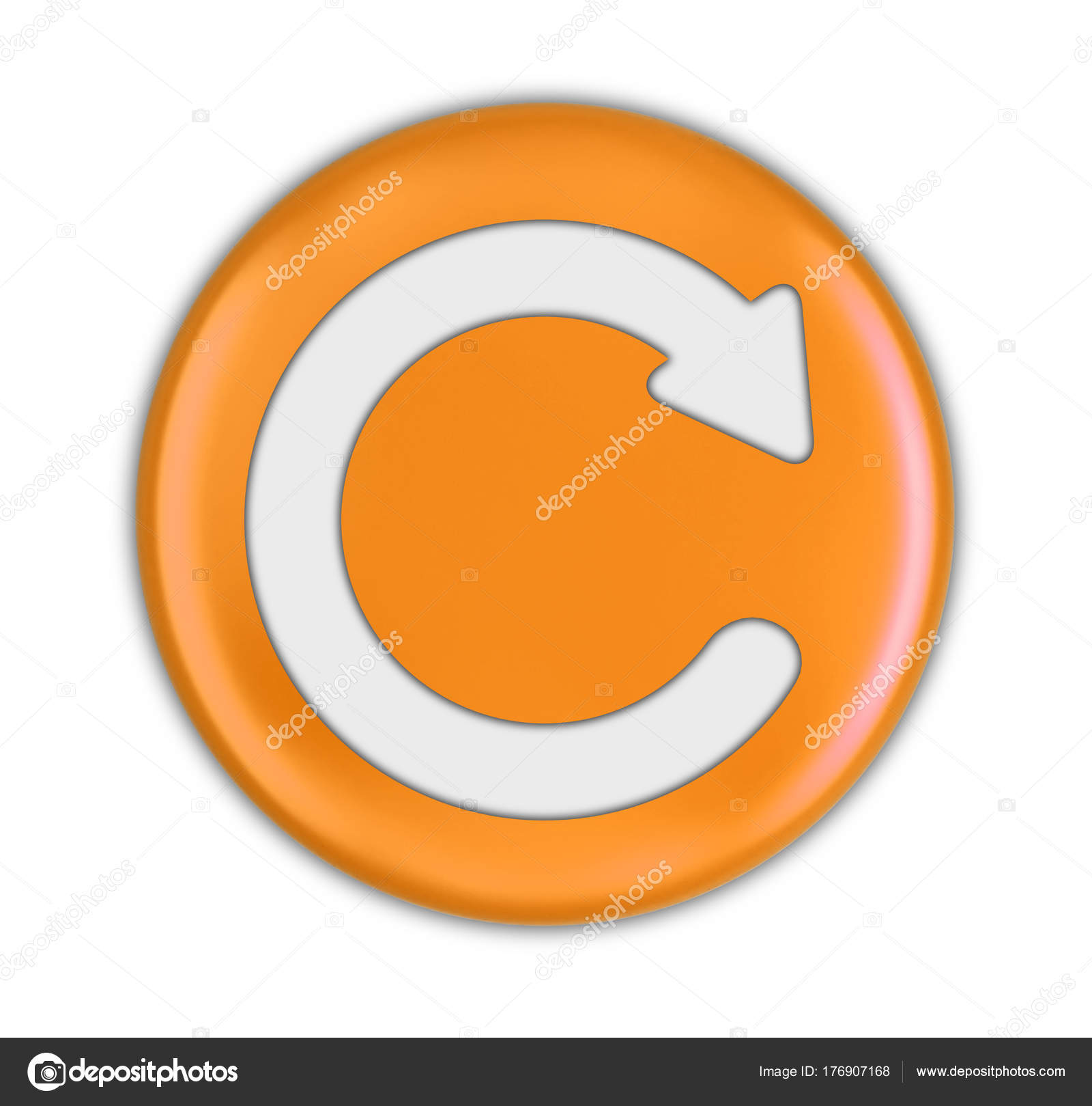 Button Refresh Sign Image Clipping Path Stock Photo by ©panama555 176907168