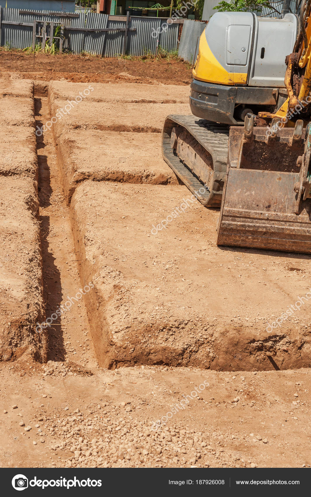Construction site. Excavation works Stock Photo by ©levkro 187926008