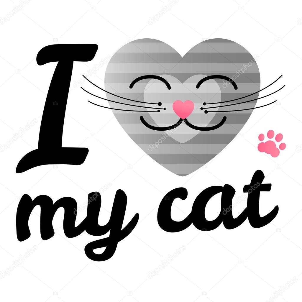 I love may cat Stock Vector Image by ©Iraida_Bearlala #129918968