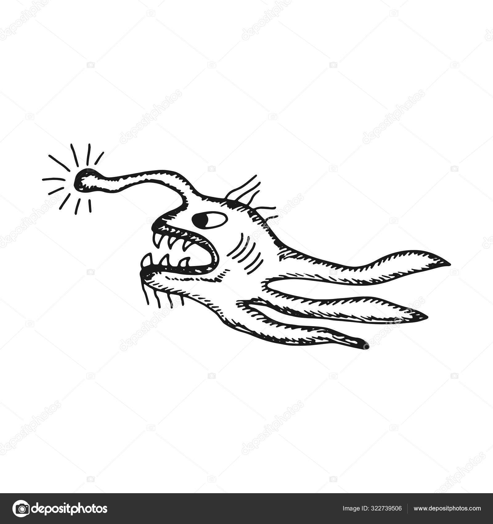 Scary cartoon monster object isolated Stock Vector Image by ©Abree ...