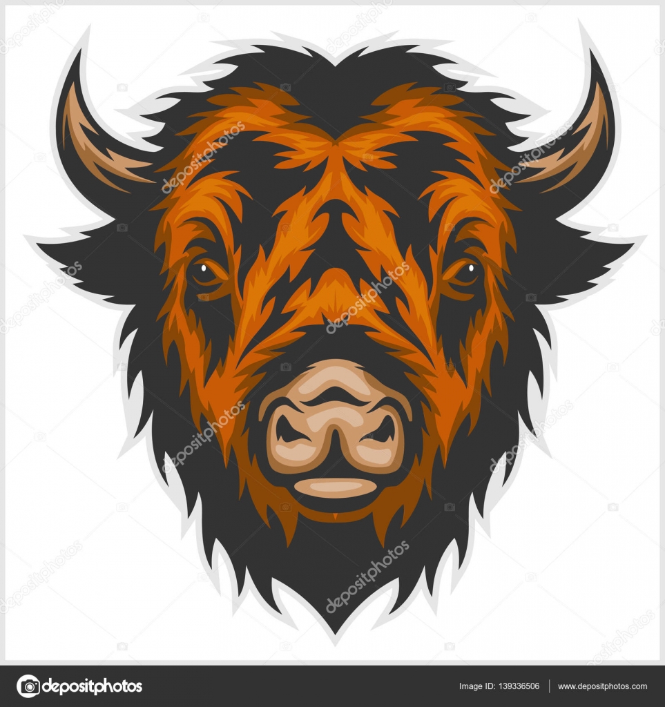 Buffalo Head Clipart