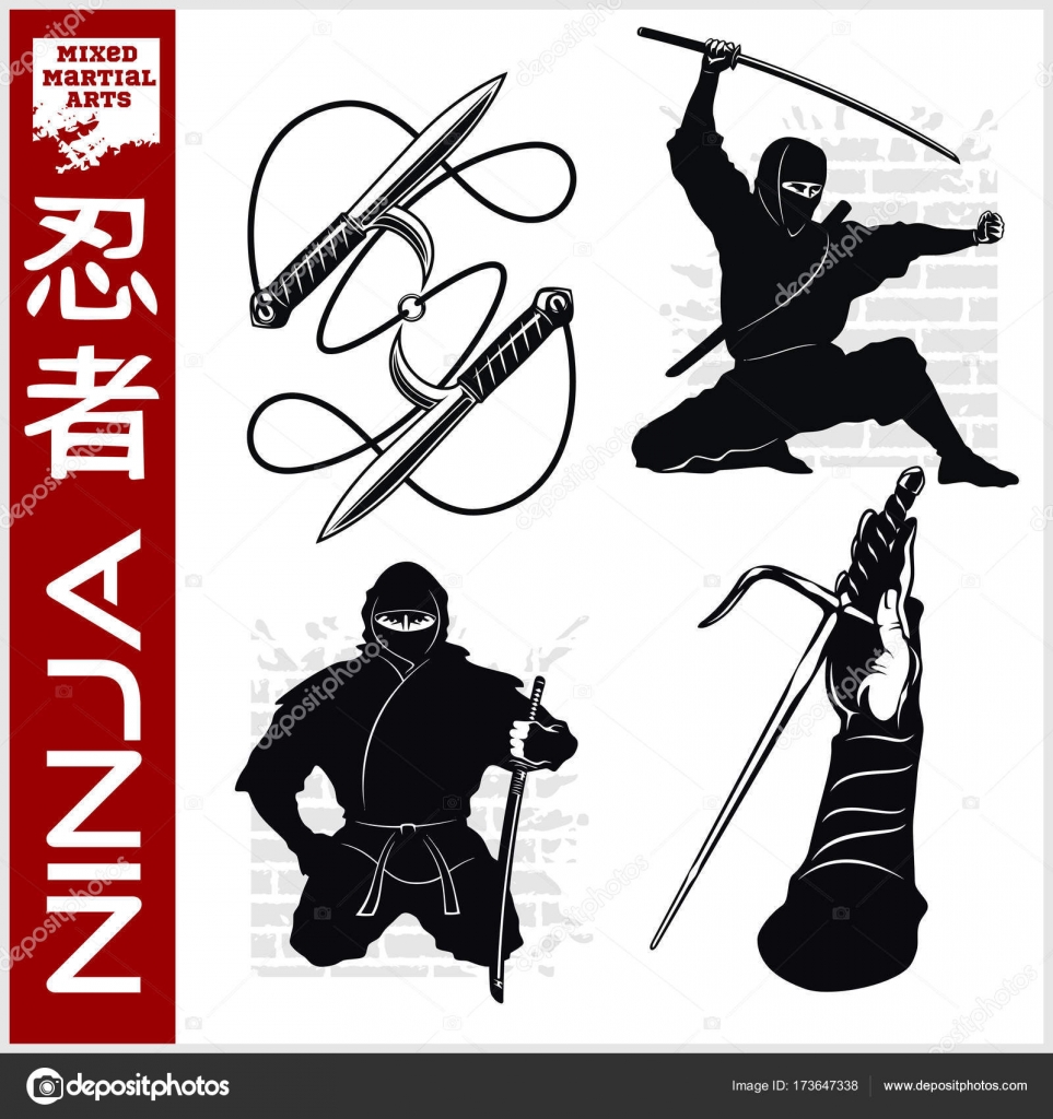 Ninja Warrior Fighter - Mixed Martial Art Stock Vector by ©Digital ...