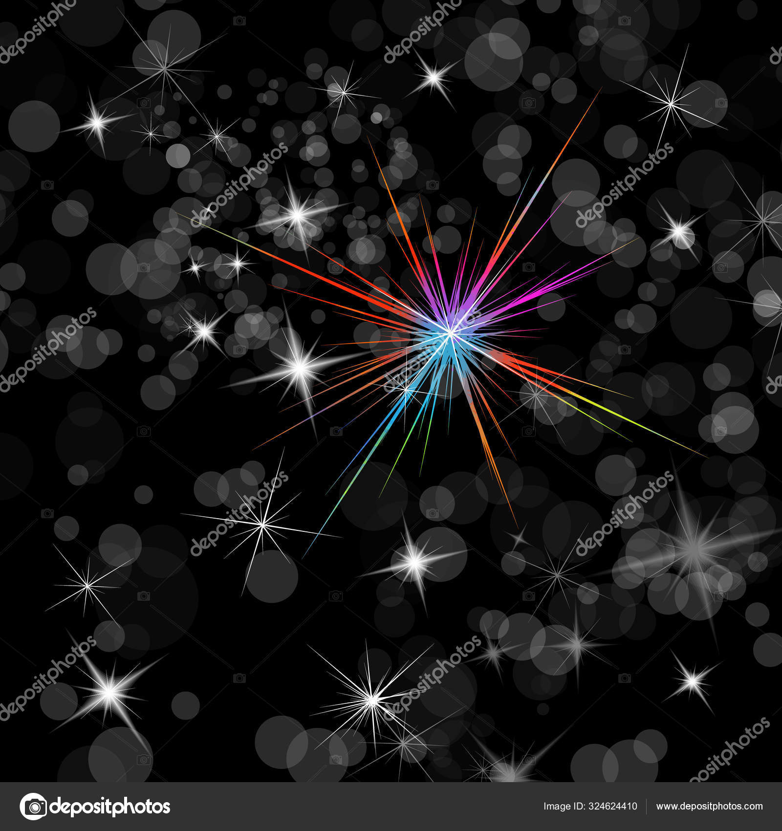 A multi-colored Christmas star. Vector Stock Vector by ©maryia777 324624410