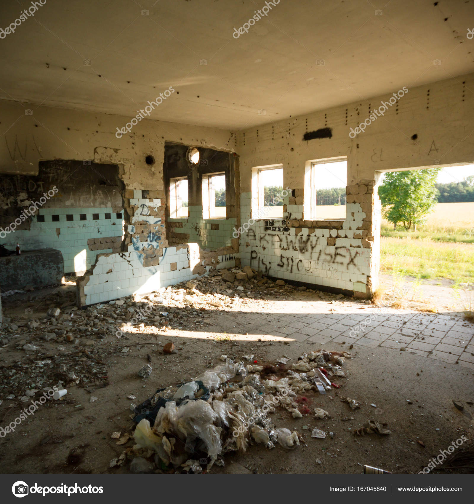Ruins Very Heavily Polluted Industrial Factory Industrial Series ...