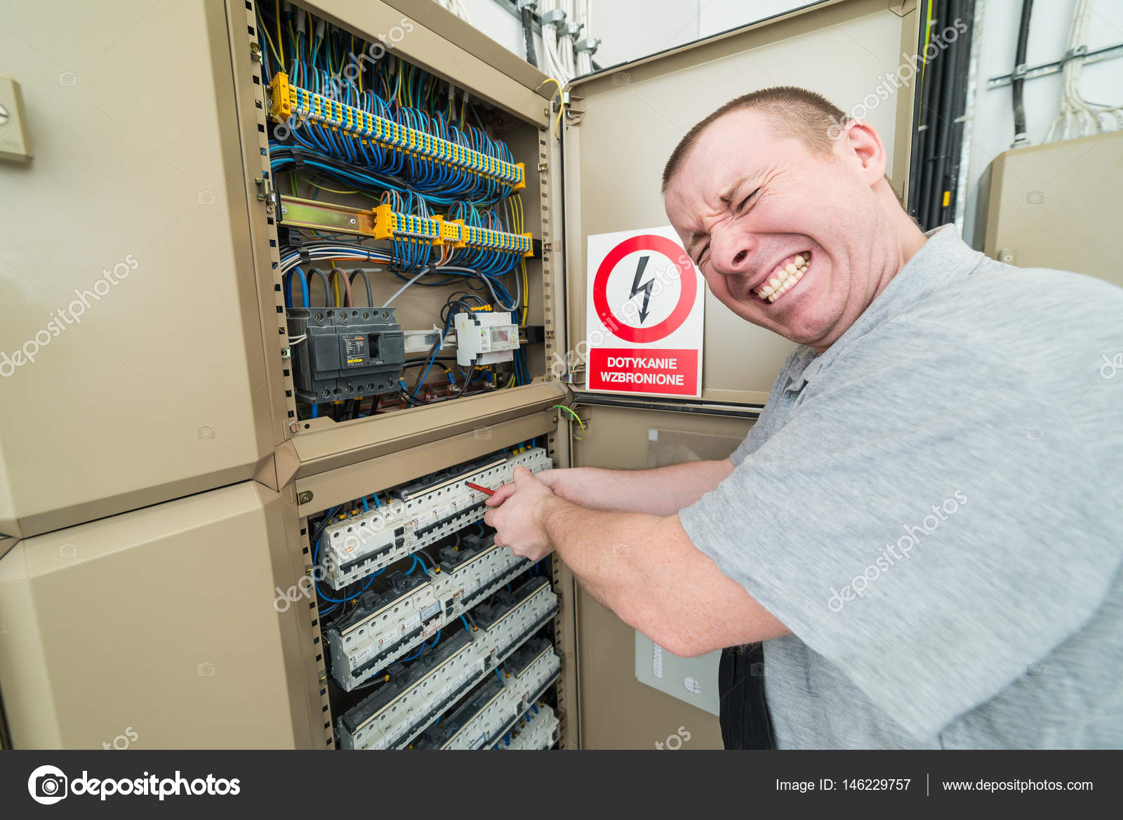 white electrician electrocuted — Stock Photo © antos777 #146229757 white electrician electrocuted — Stock Photo © antos777 #146229757