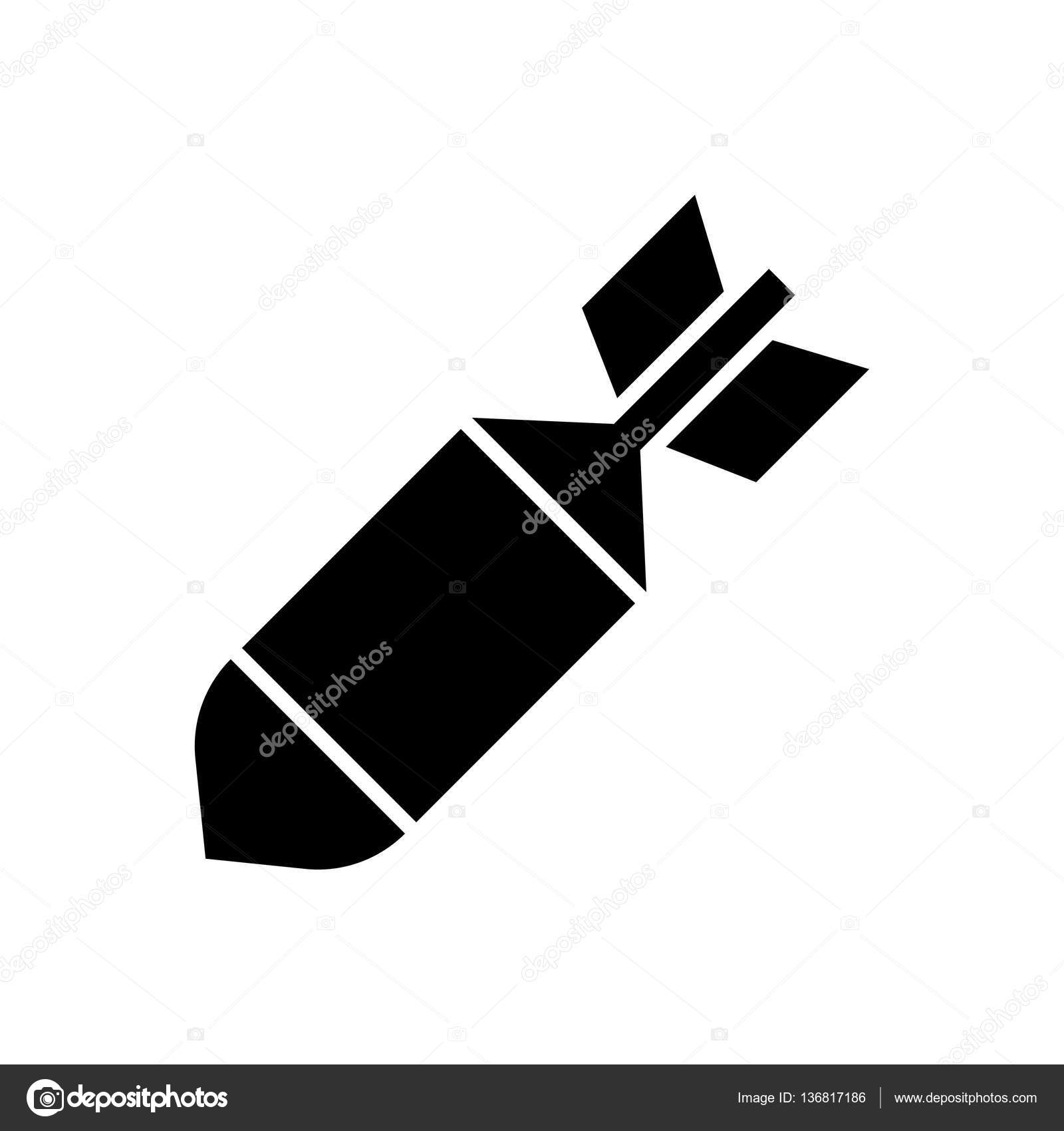 Air bomb icon vector Stock Vector by ©Makc76 136817186