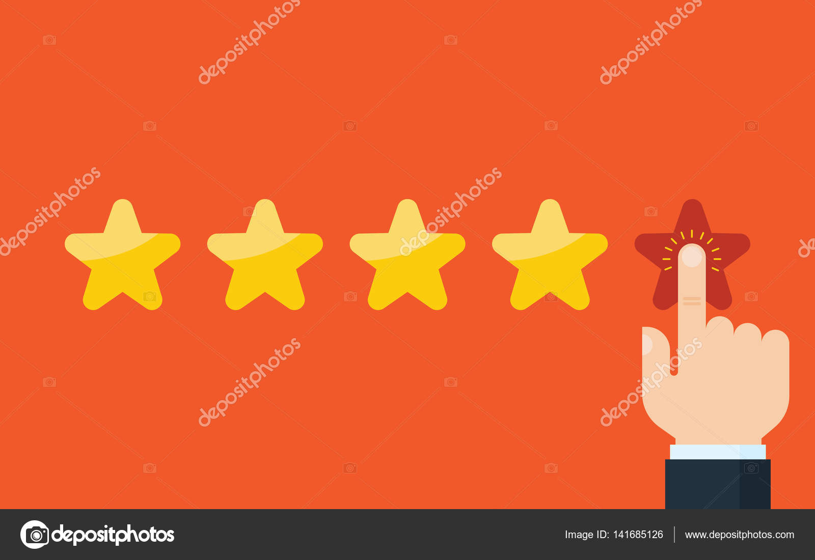 Customer reviews, rating, classification concept. Stock Vector by ...