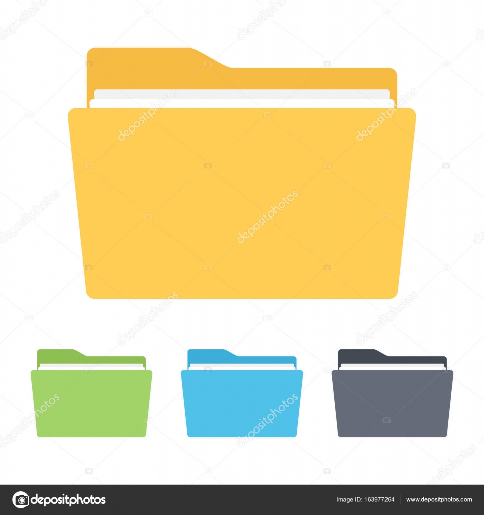 Folder icon , Vector illustration Stock Vector Image by ©Makc76 #163977264