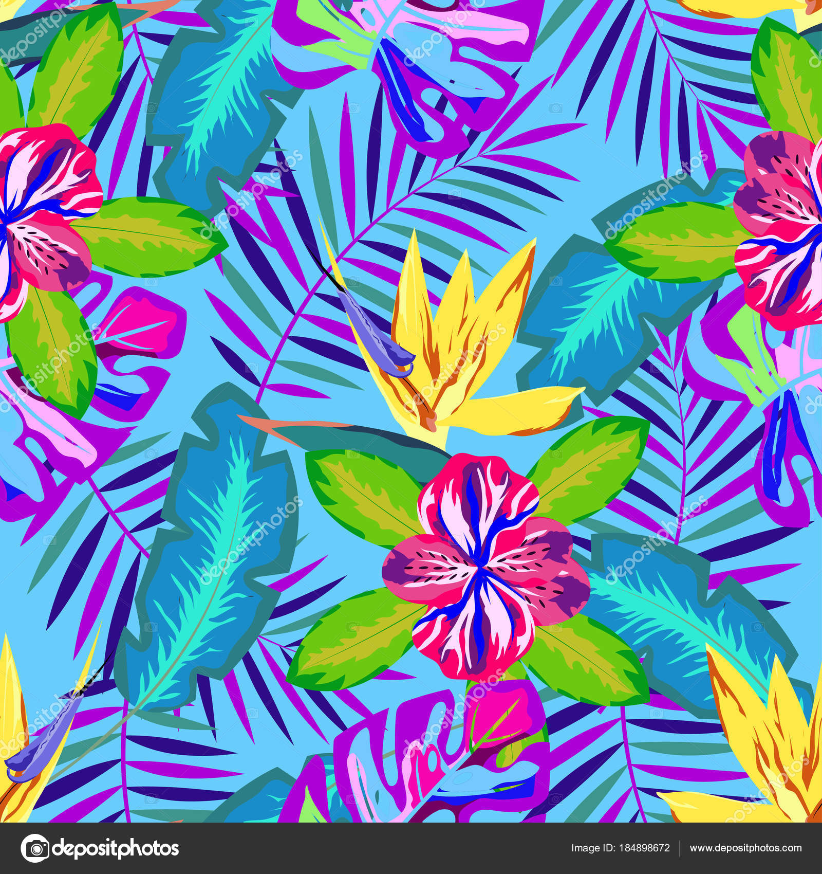 Tropical abstract pattern Stock Vector Image by ©Makc76 #184898672