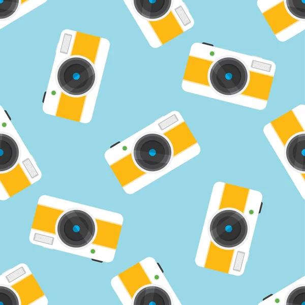 Patrón Sin Costuras Con Cámara Color Sobre Fondo Blanco Ilustración ...