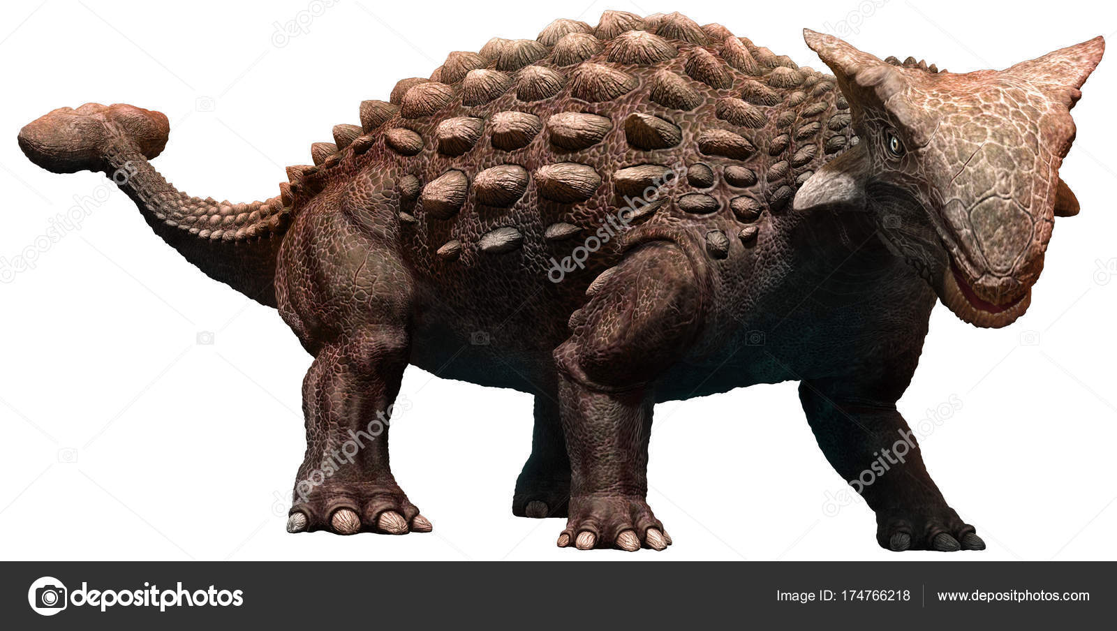 Anquilossauro Ilustração Era Cretácea — Foto © warpaintcobra #174766218