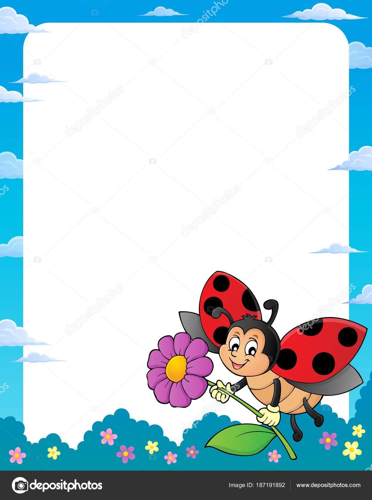 Animated Ladybug Clipart Border