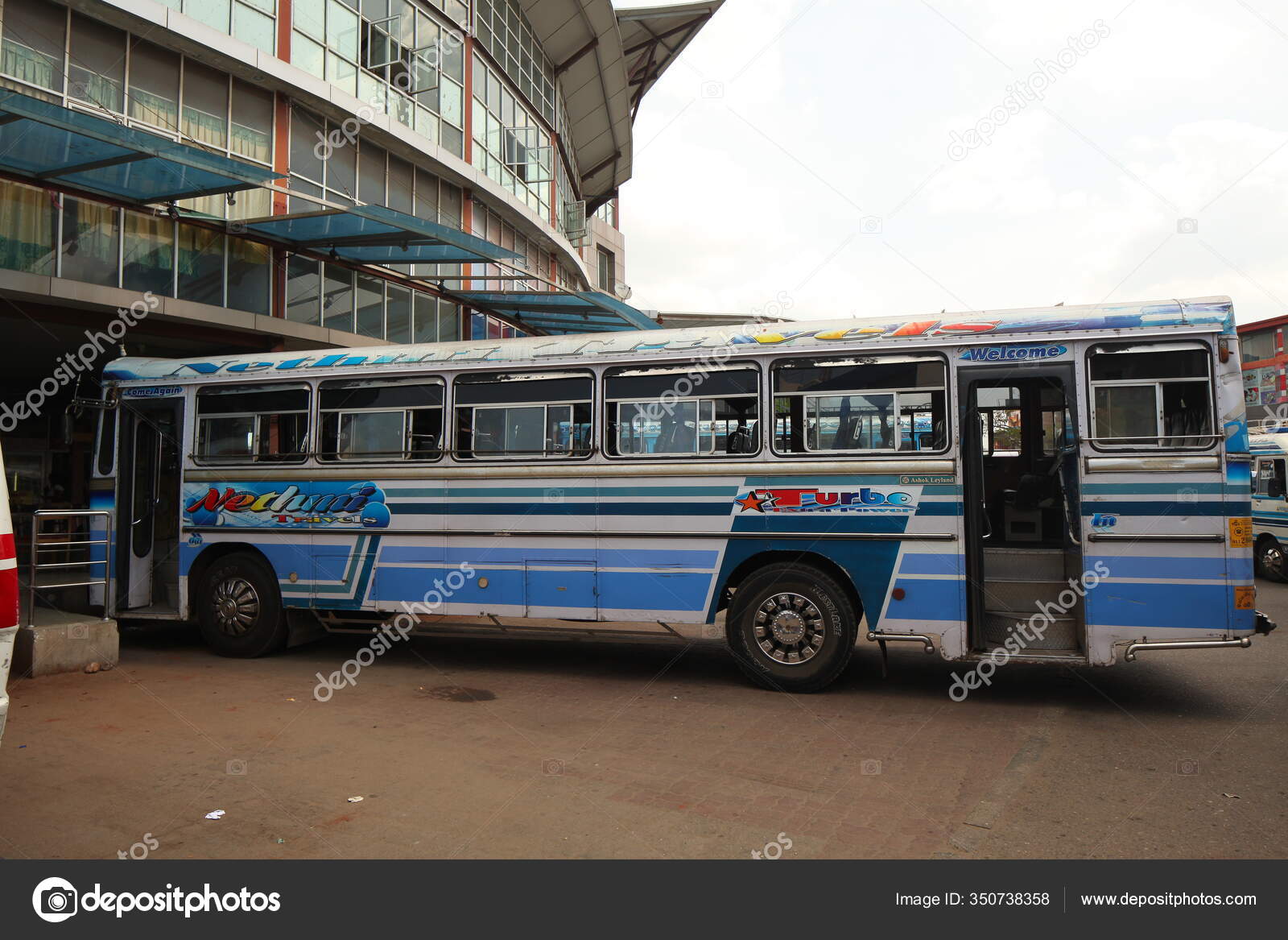 Public Central City Bus Station Sri Lanka Negombo 2020 — Stock ...