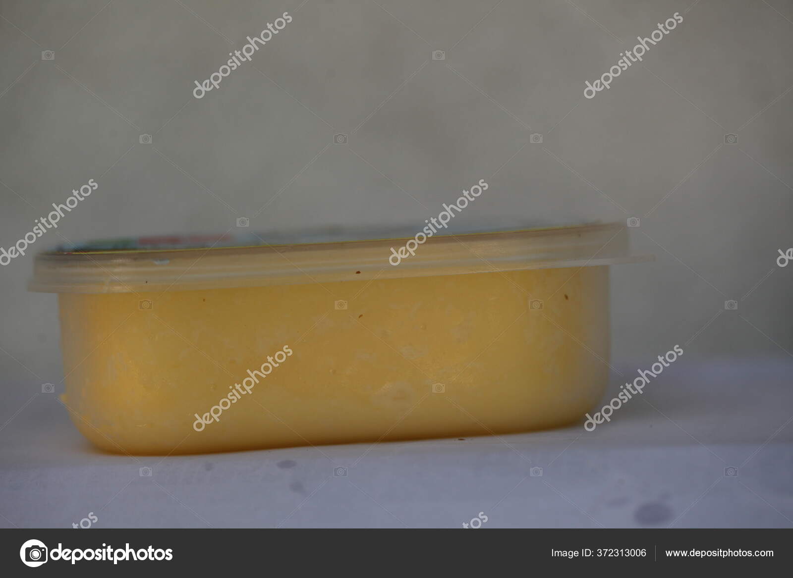 Melted Cow Butter Plastic Packaging Sri Lanka Hikkaduwa 2019 — Stock ...