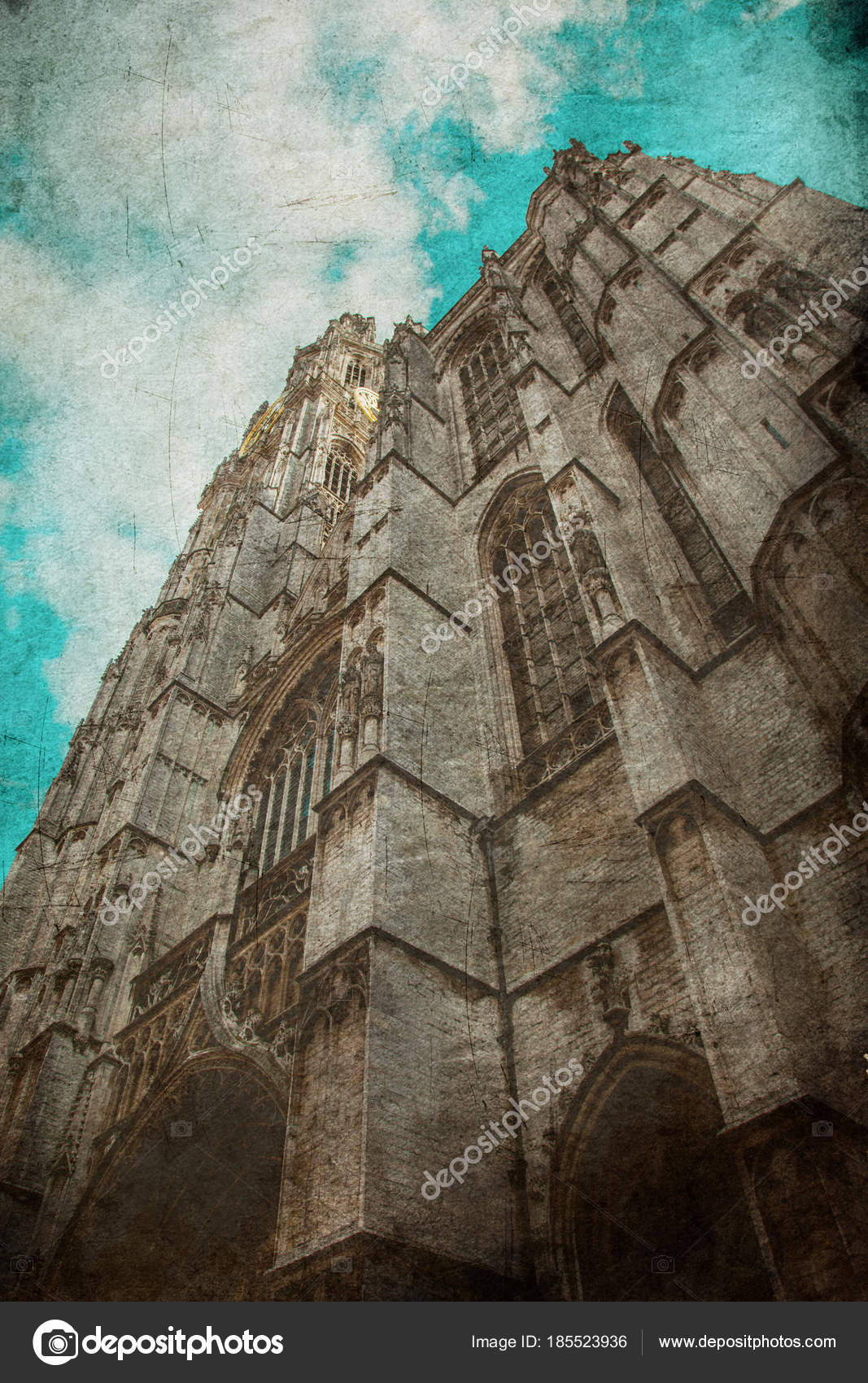 Gothic christian abbey. Stock Photo by ©massonforstock 185523936
