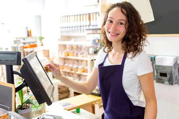 woman working at grocery store | Stock Images Page | Everypixel