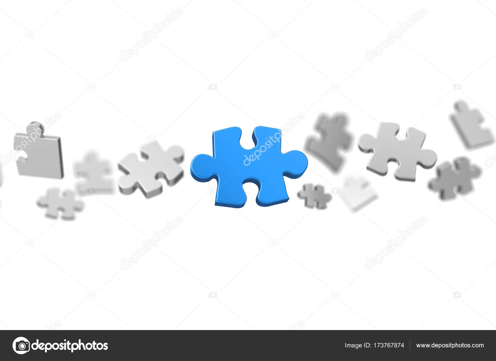 Disconnected Puzzle pieces Stock Photo by ©perig76 173767874