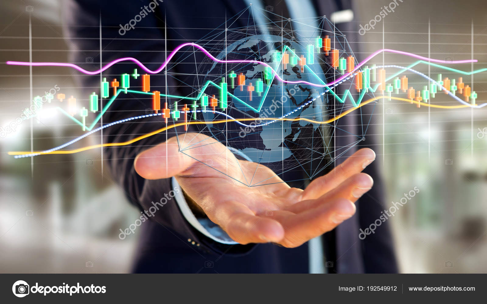 Stock exchange trading data — Stock Photo © perig76 #192549912