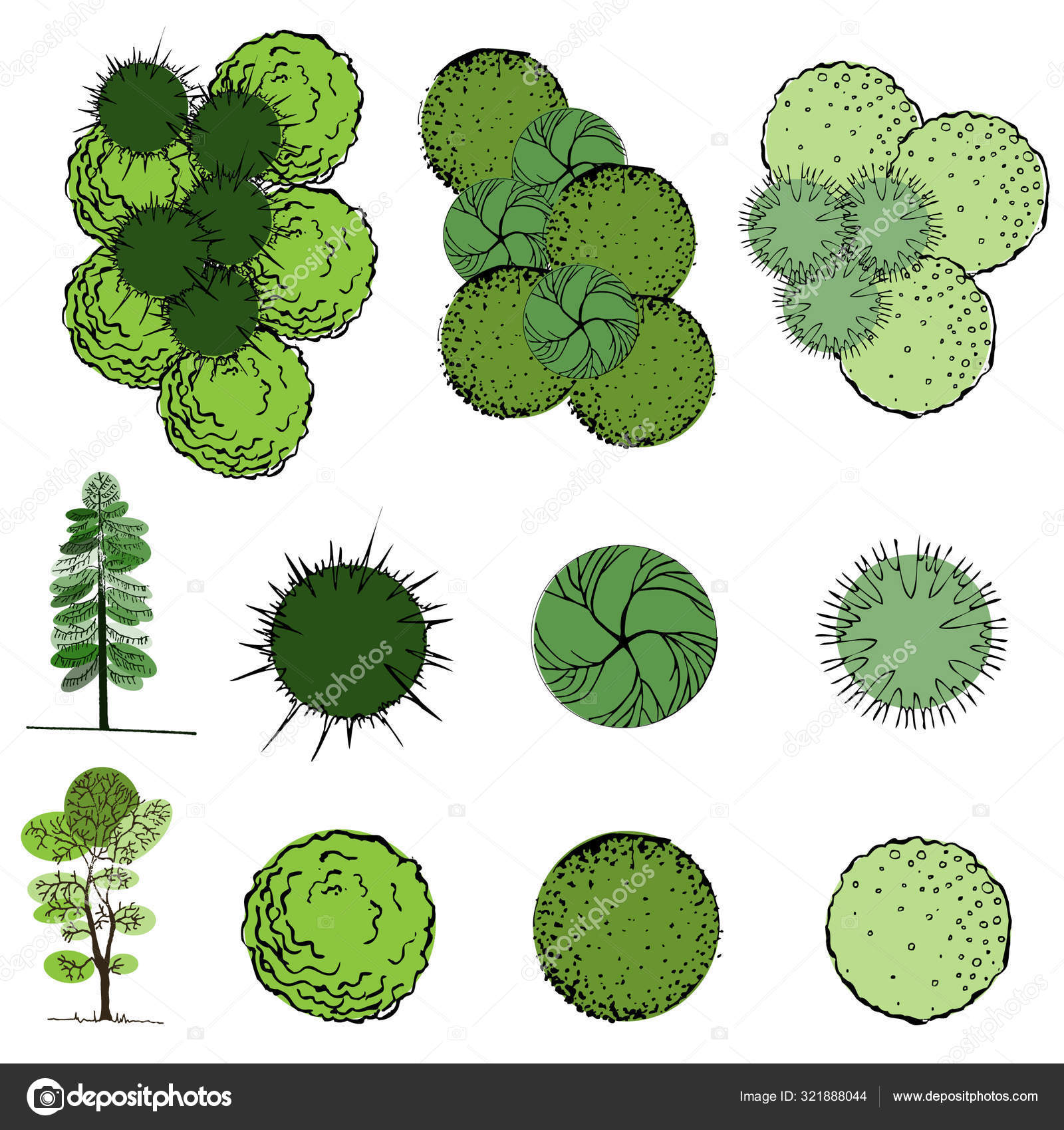 Architectural Landscape Symbols