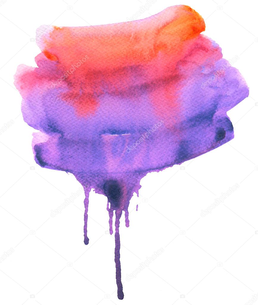 Abstract watercolor flow down hand painted background. — Stock Photo ...
