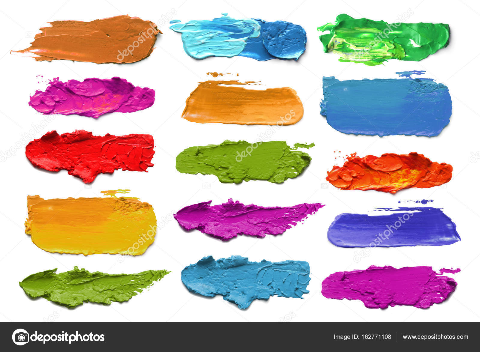 Abstract acrylic color brush strokes. — Stock Photo © Tihon6 #162771108