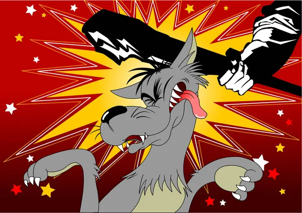 Wild danger grey wolf Stock Vector by ©sababa66 157047822