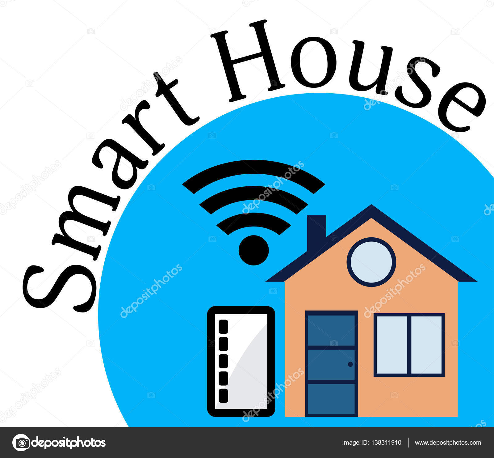 Concept of smart house technology system with centralized control ...