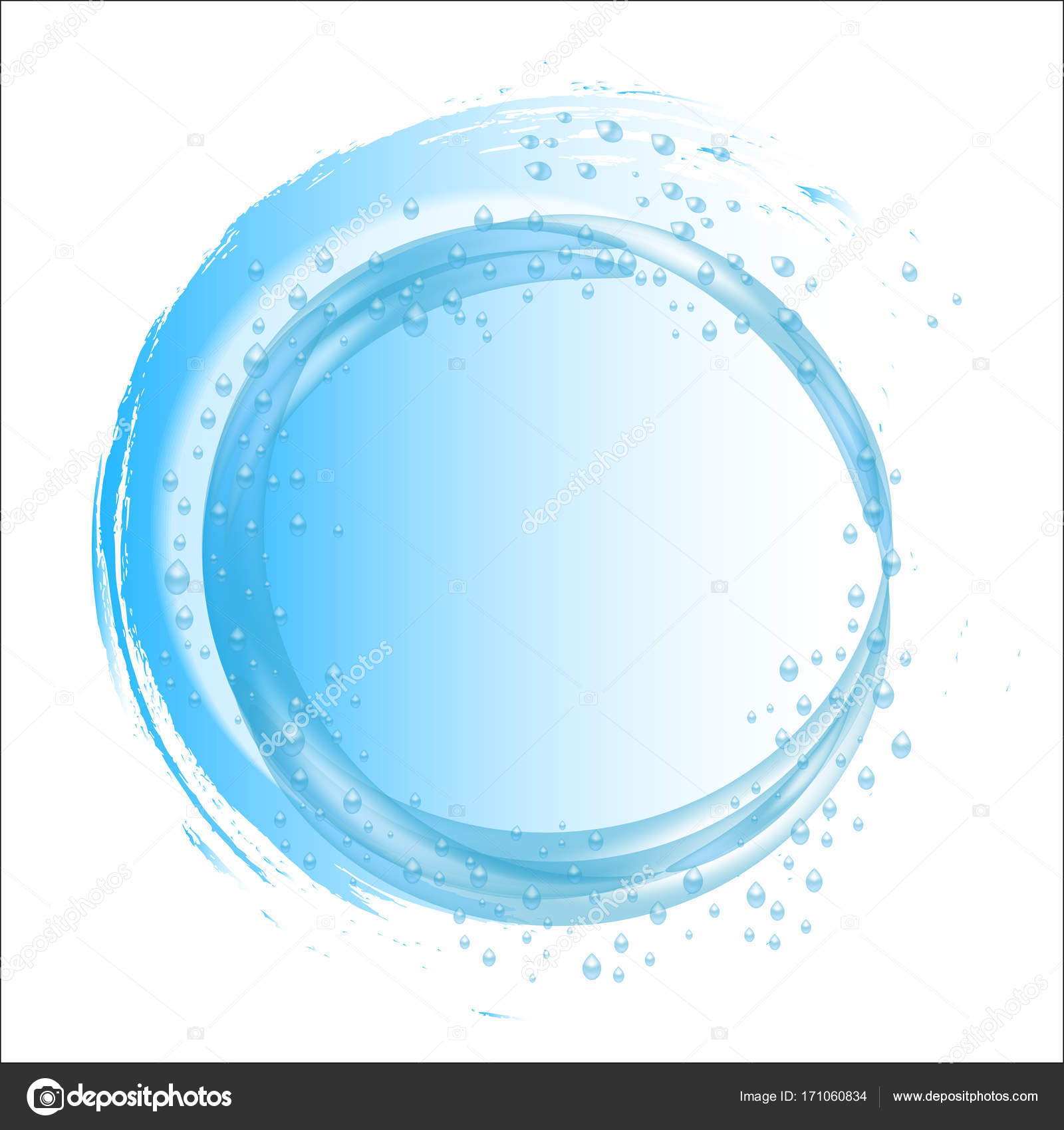 Water Splash Circle Vector