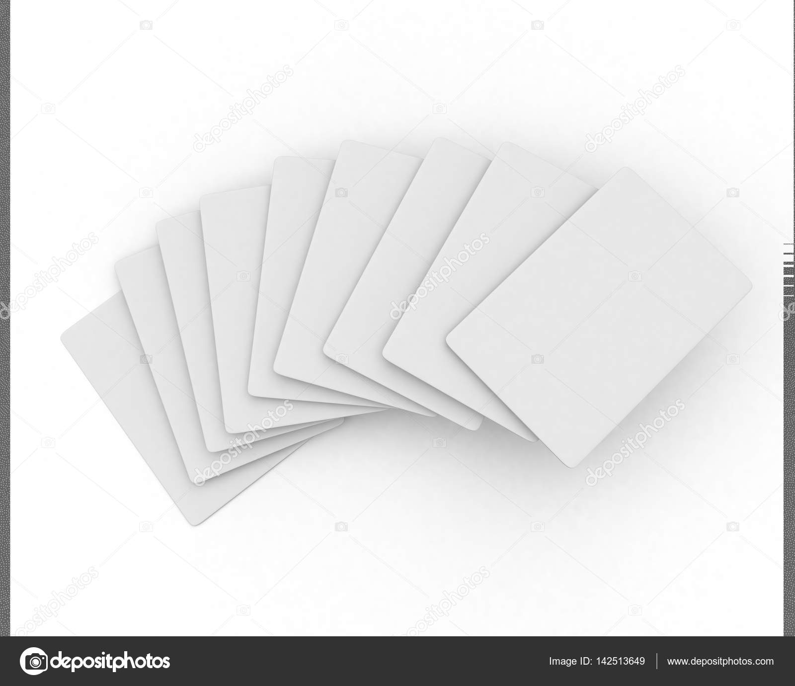 Blank credit card sized templates on white — Stock Photo © Joingate ...