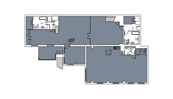 Typical floorplan of s house — Stock Vector © Joingate #3079574