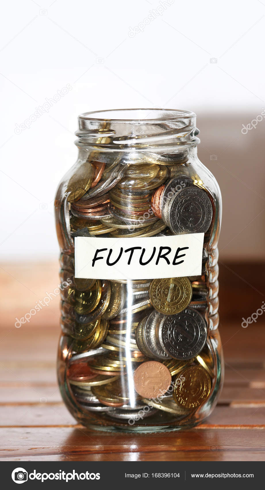 Mason Jar Of Pennies