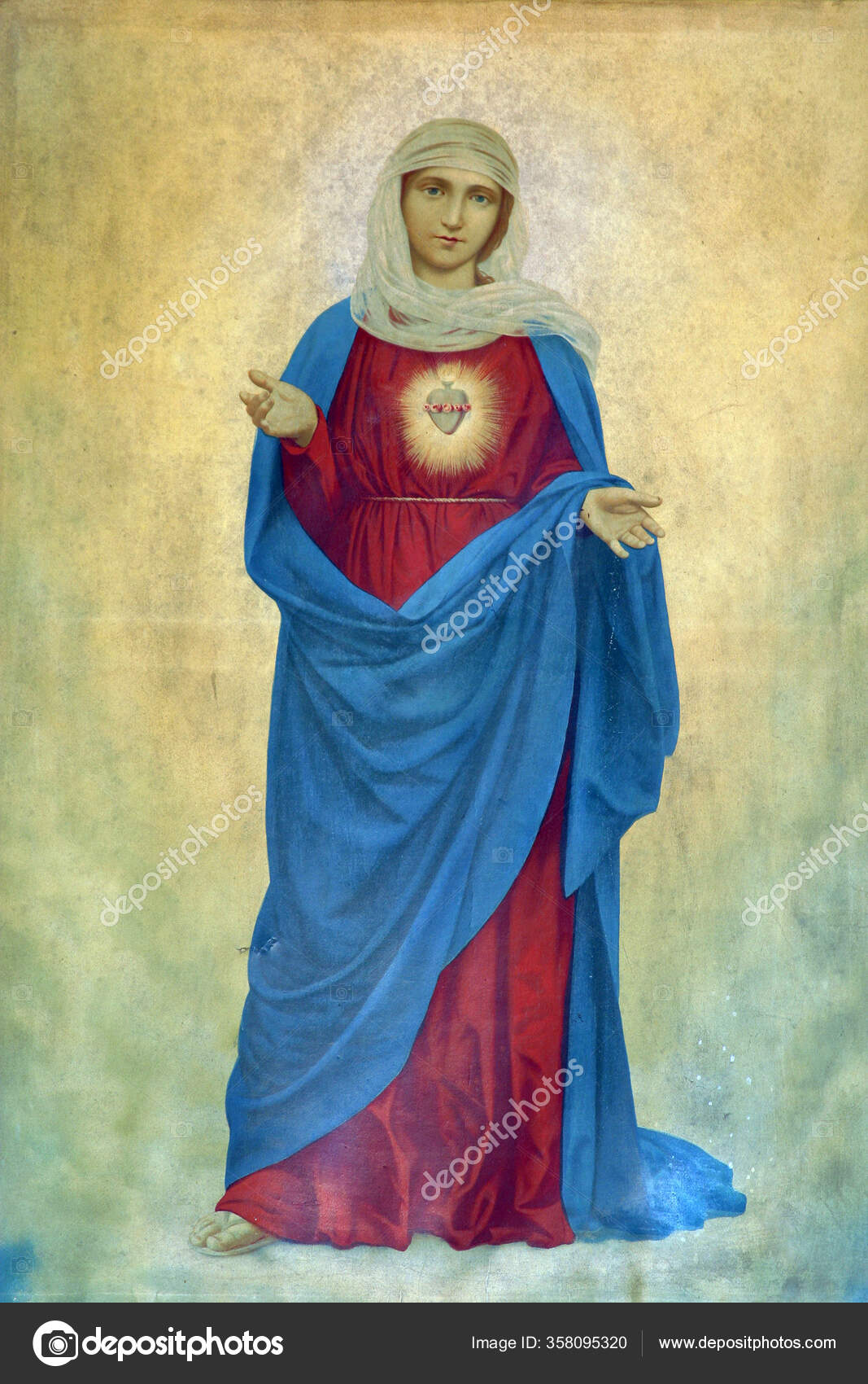 Immaculate Heart Of Mary Icon