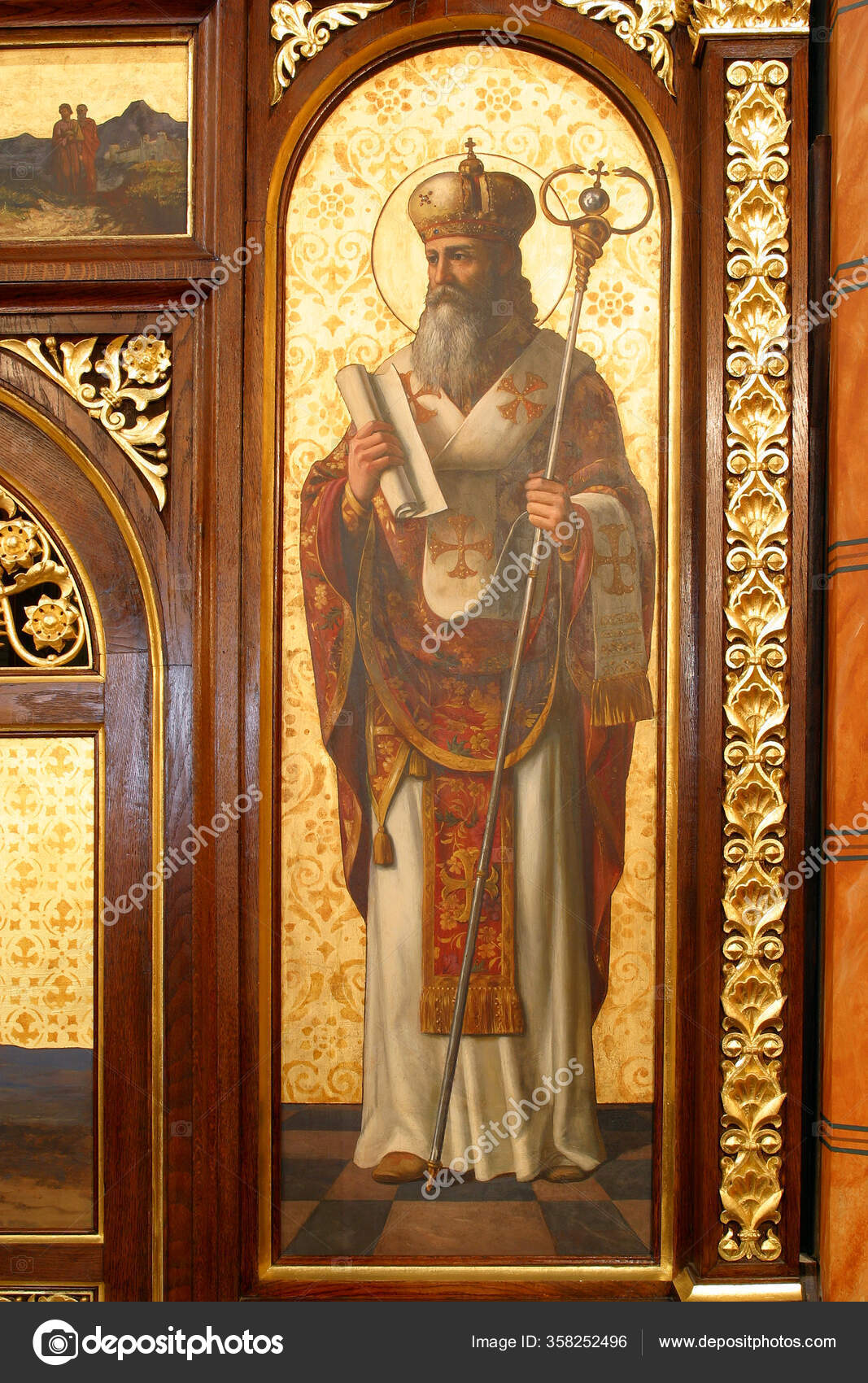 Saint Methodius Detail Iconostasis Greek Catholic Cathedral Saints ...