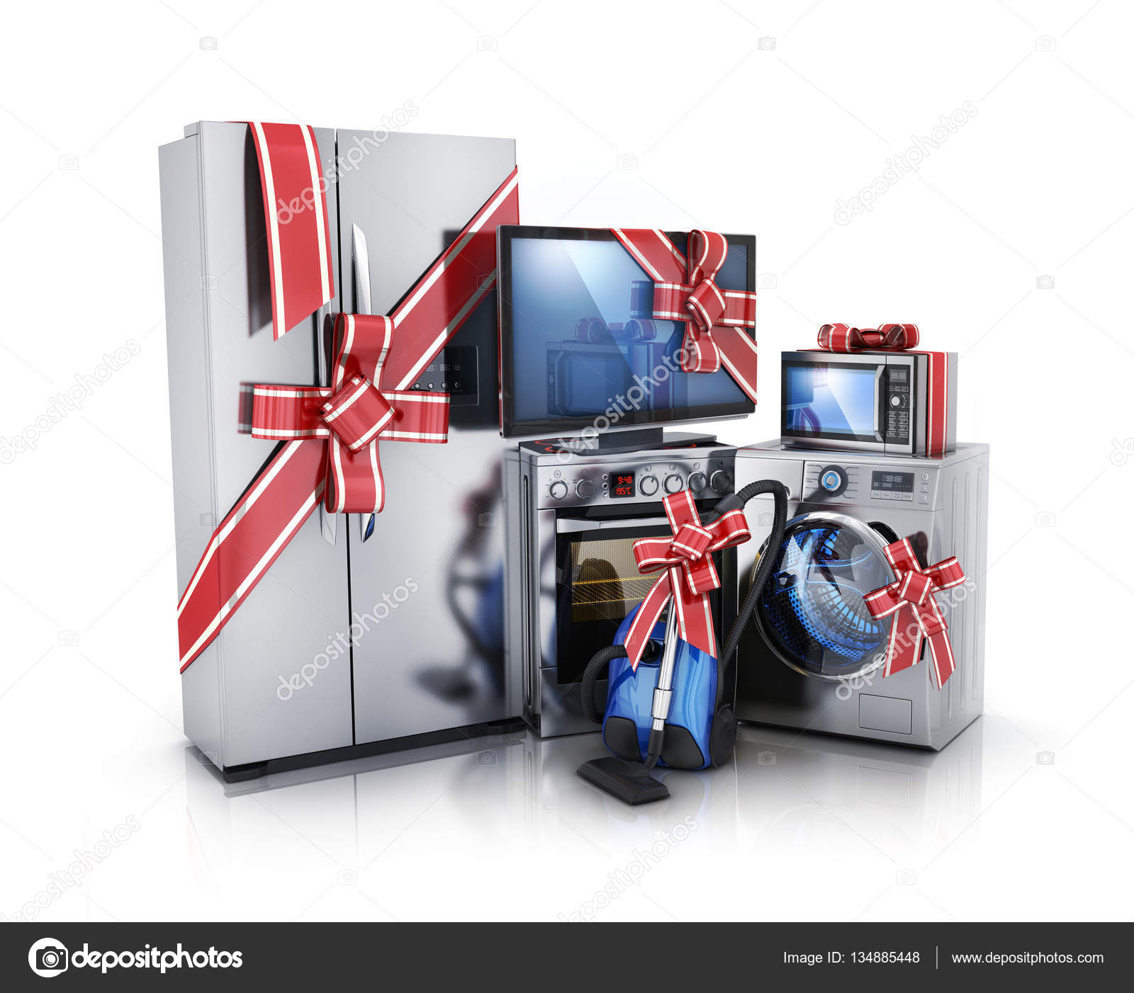 Consumer electronics on white background Stock Photo by ©Vladru 134885448