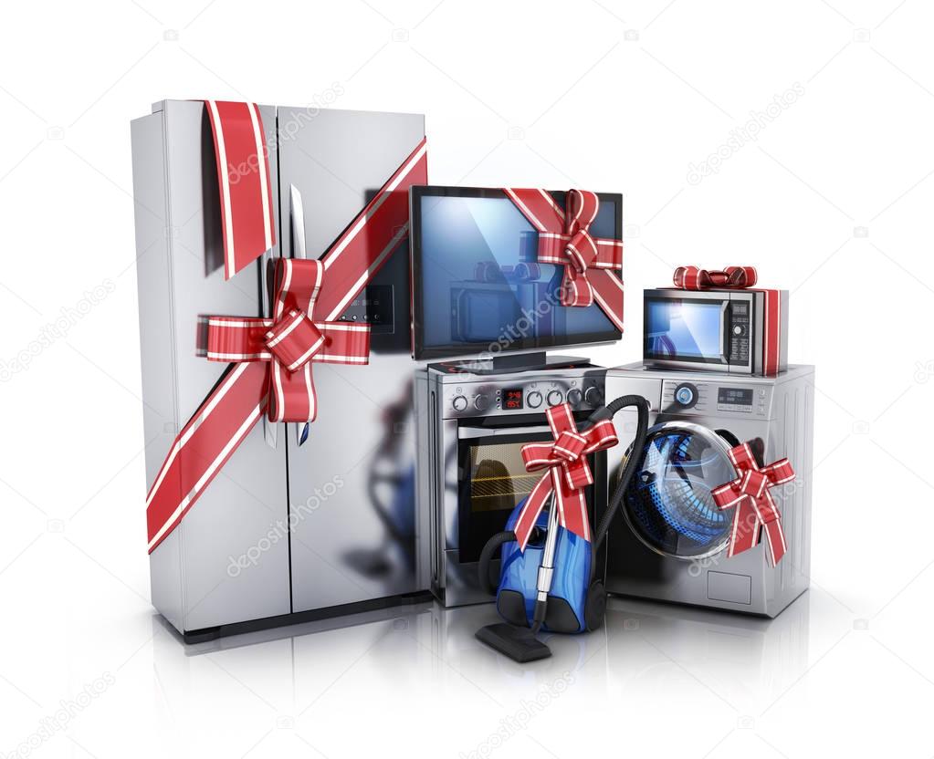 Consumer electronics on white background — Stock Photo © Vladru #134885448