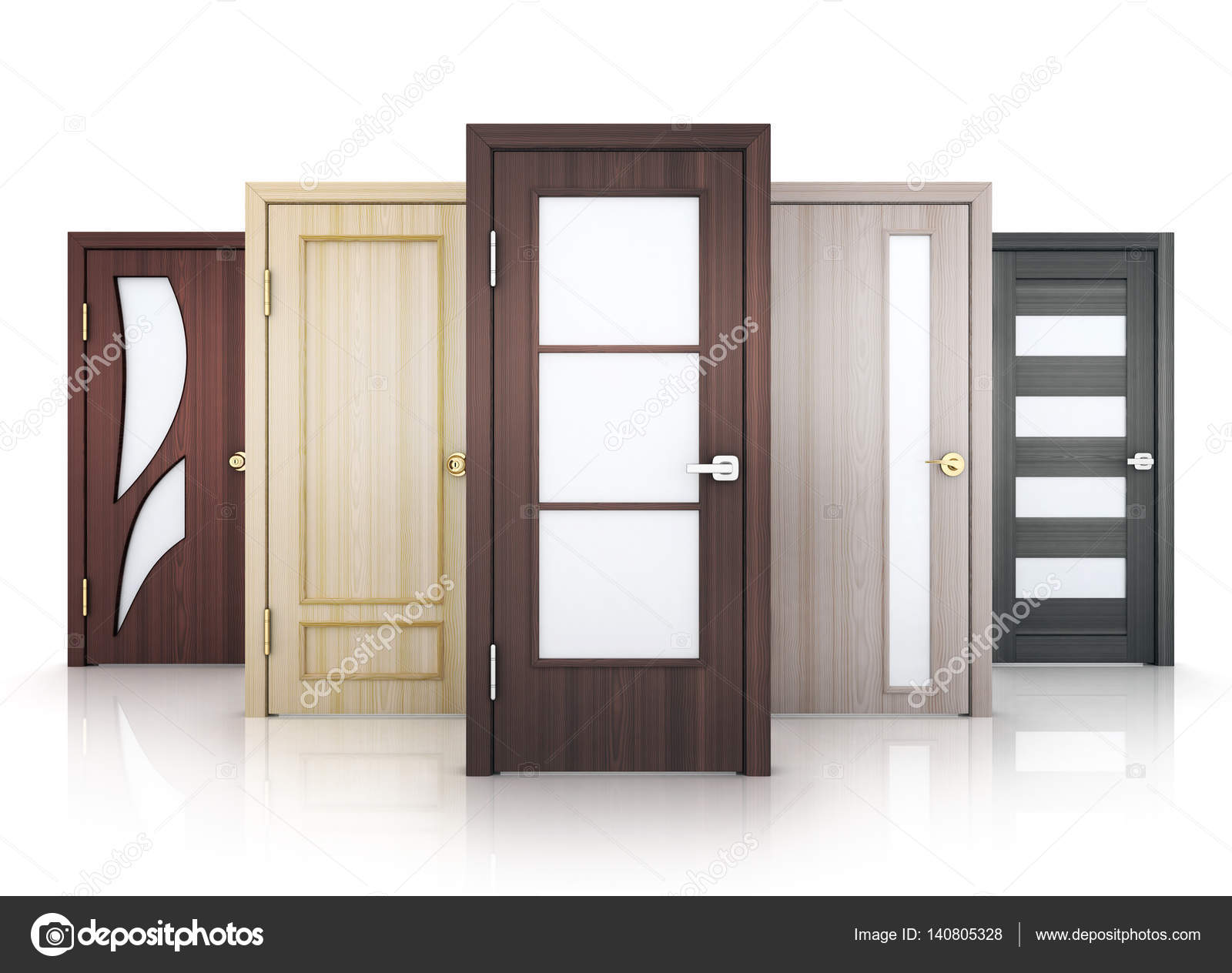 Row five doors Stock Photo by ©Vladru 140805328