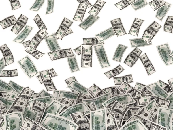 Many much money on white background Stock Photo by ©Vladru 127979820