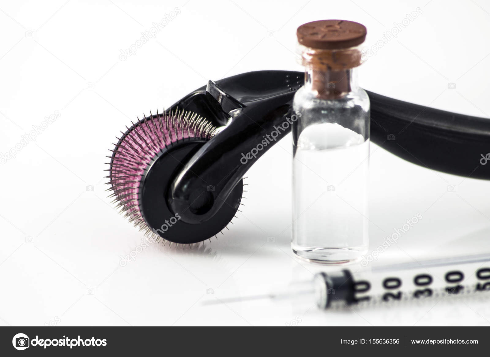 Dermaroller for medical micro needling therapy — Stock Photo ...