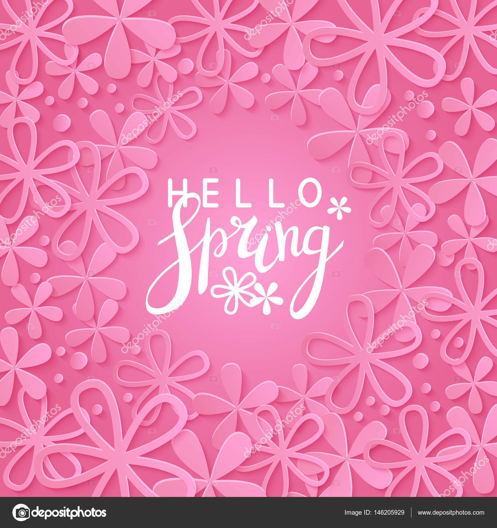 Hello spring floral border Stock Vector Image by ©Huhli13 #146205929