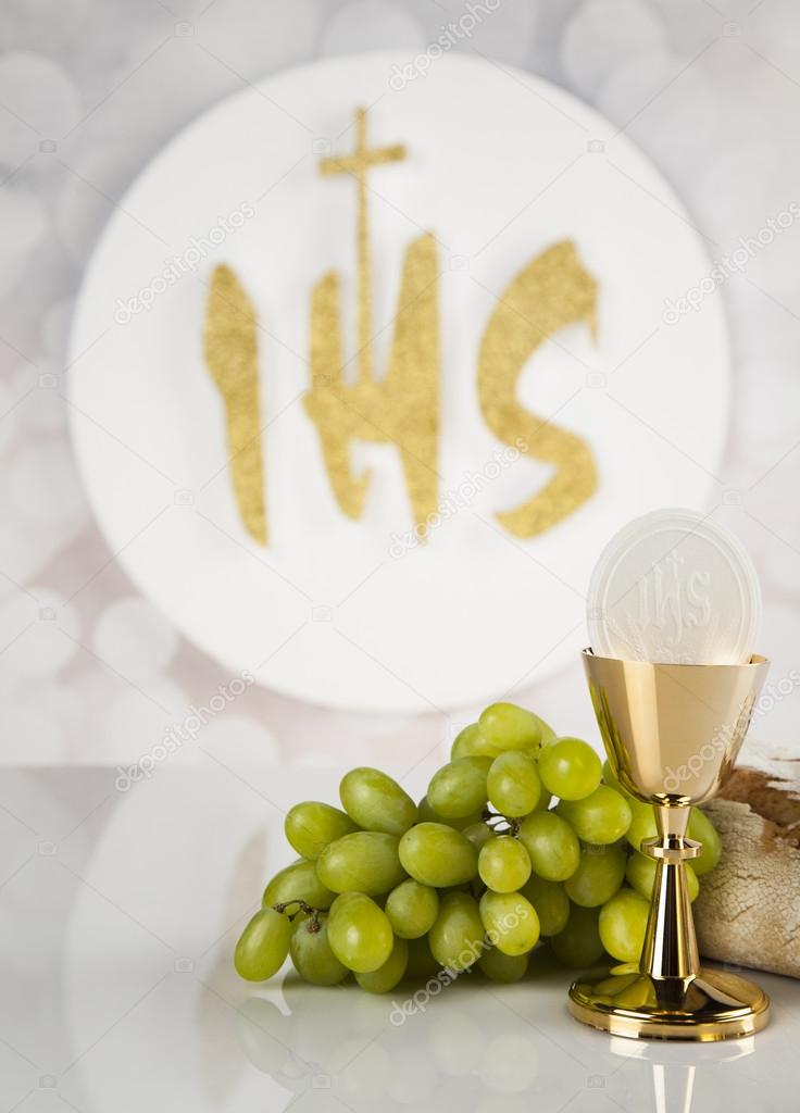 Holy communion for christianity religion, elements Stock Photo by ...