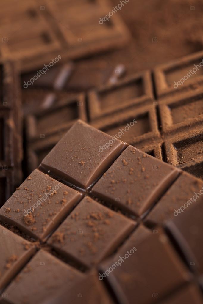 Chocolate bars with powder Stock Photo by ©JanPietruszka 125254632